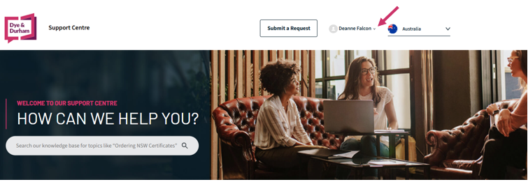 Getting started with the Dye & Durham Support Centre – Dye & Durham Knowledge Base
