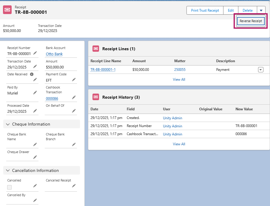 Trust Receipts – Dye & Durham Knowledge Base