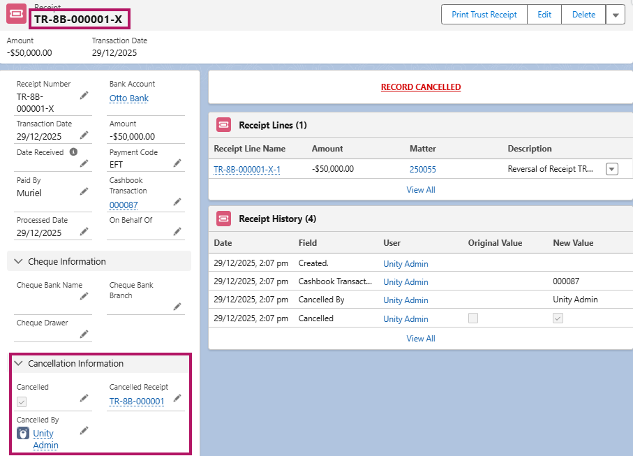 Trust Receipts – Dye & Durham Knowledge Base