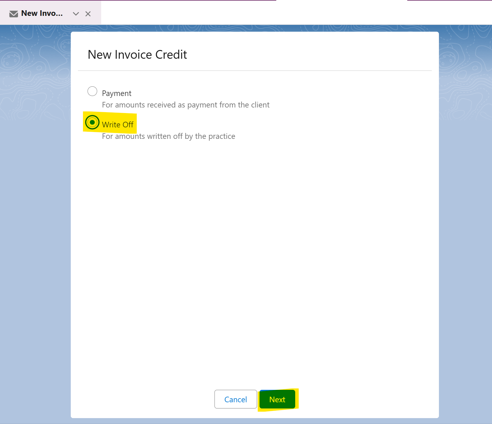Write off an Invoice – Dye & Durham Knowledge Base