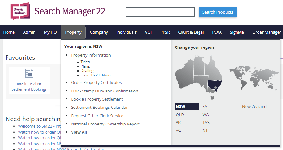 Ordering NSW Property Titles and Plans – Dye & Durham Knowledge Base